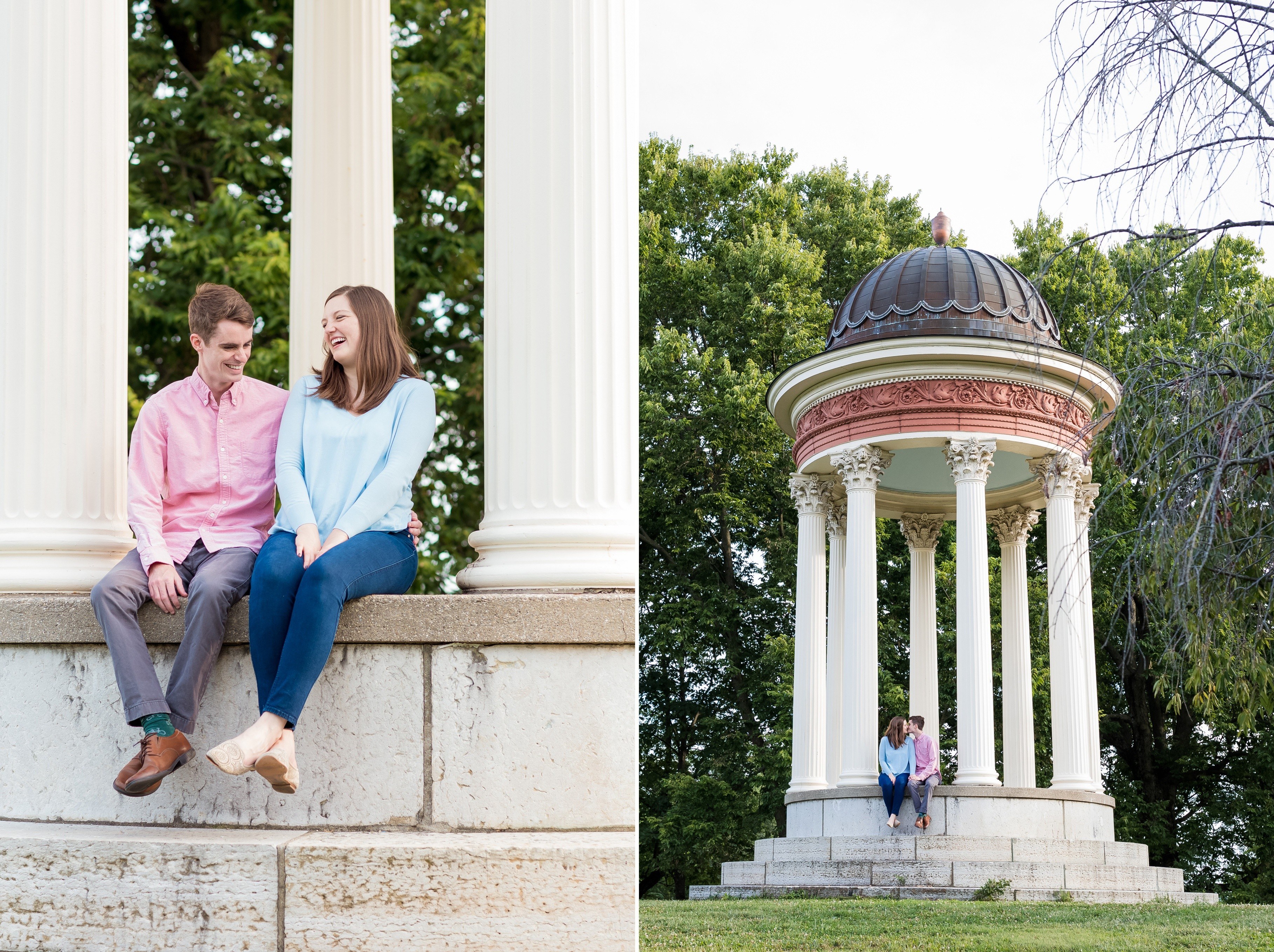 Lynn + Tom - Ault Park - Cincinnati Engagement Photographers