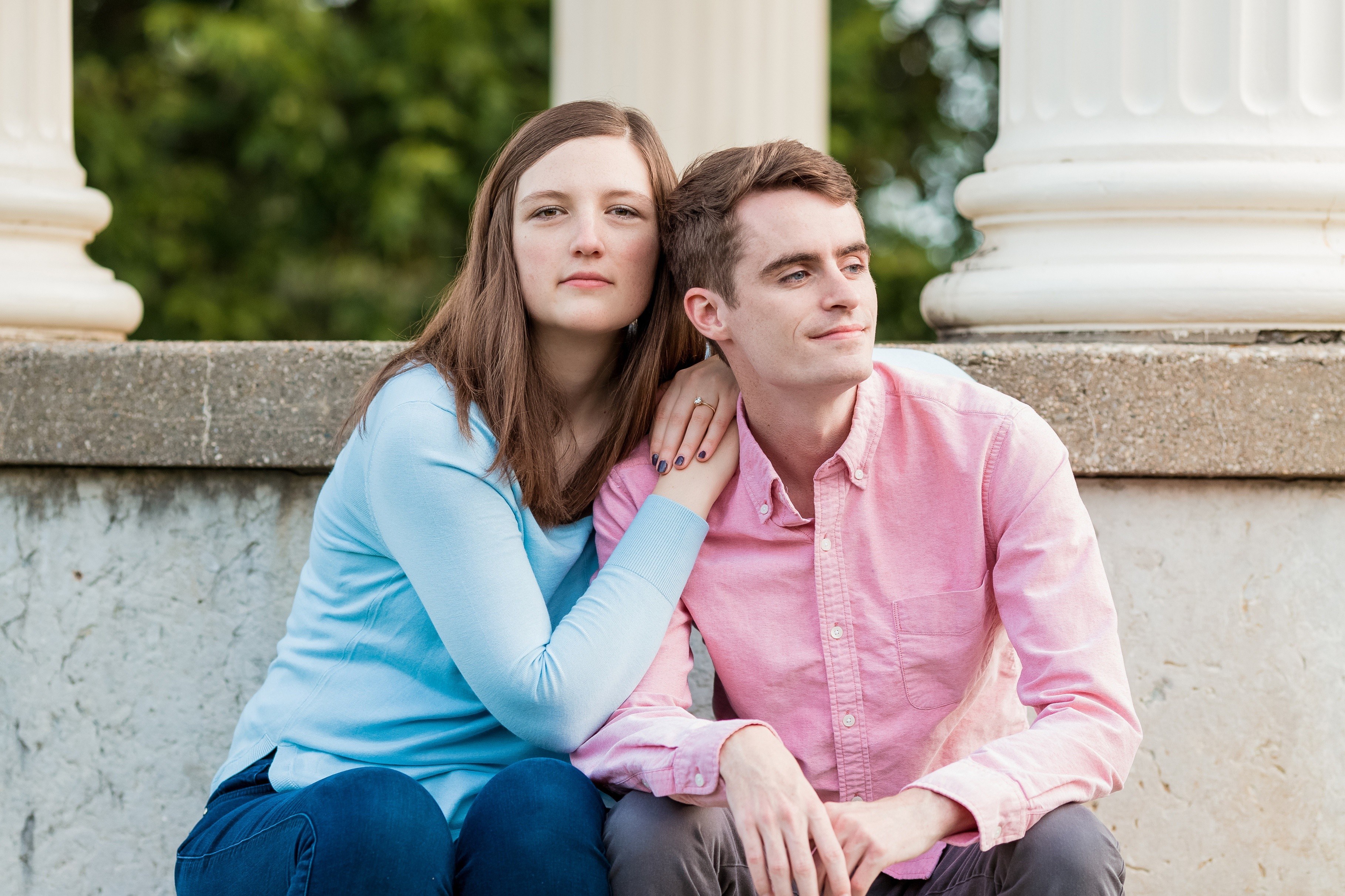 Lynn + Tom - Ault Park - Cincinnati Engagement Photographers