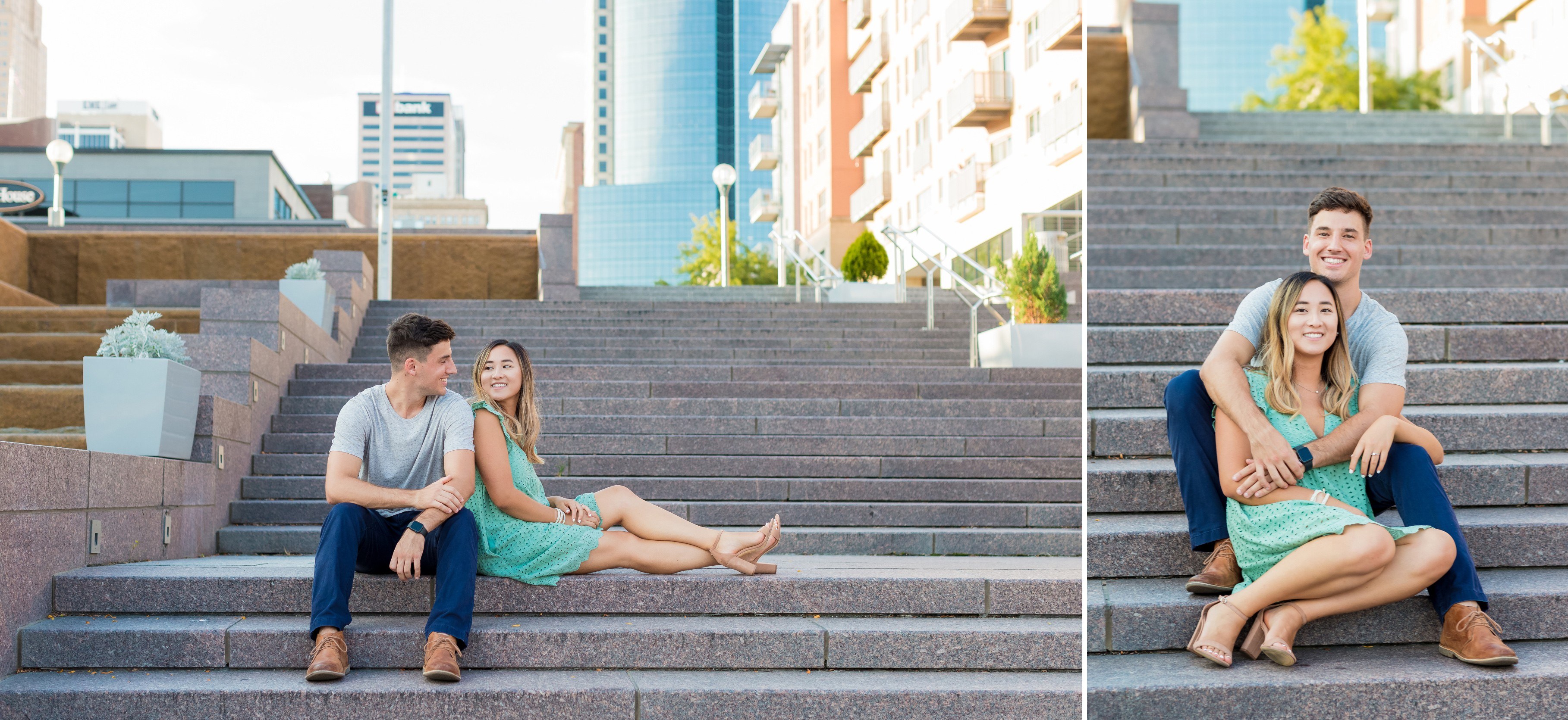 Jenna + Matt - Smale Riverfront Park - Cincinnati Engagement Photographers