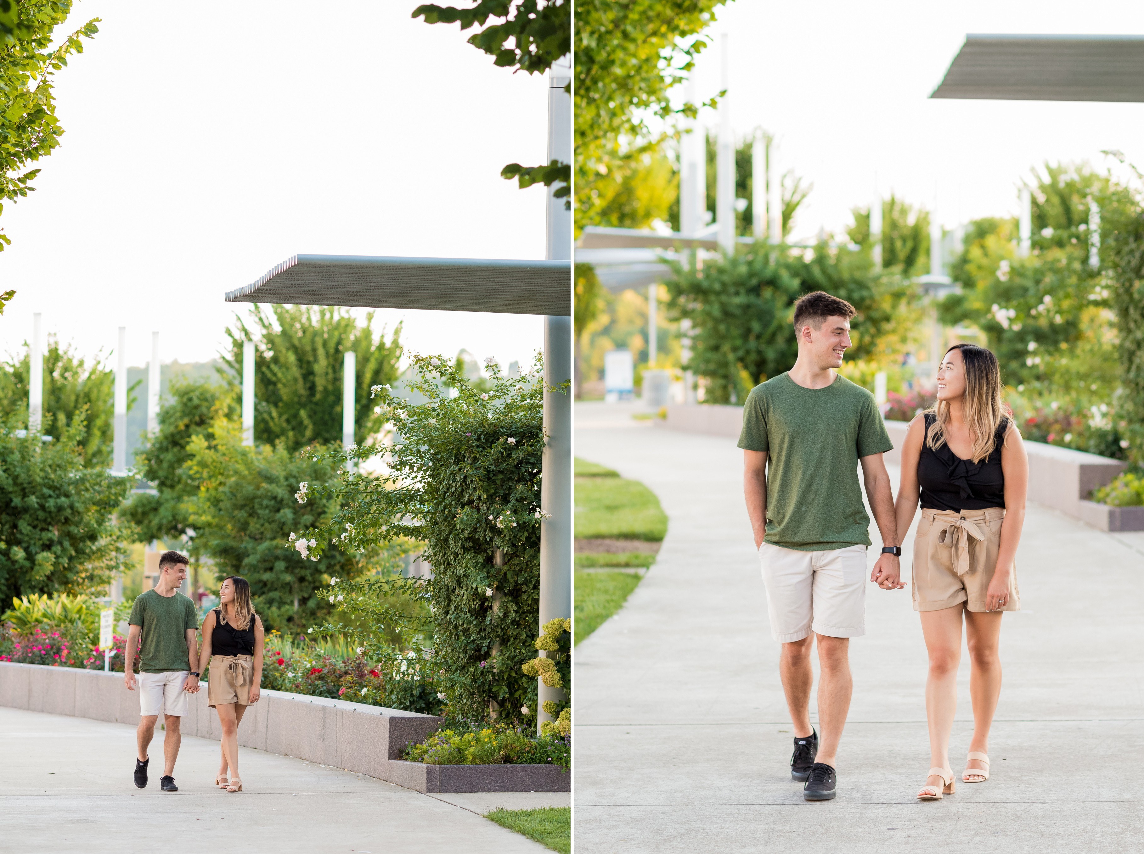 Jenna + Matt - Smale Riverfront Park - Cincinnati Engagement Photographers